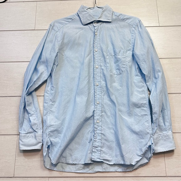 Hugo Boss | Shirts | Hugo Boss Light Blue Casual Button Down Shirt ...